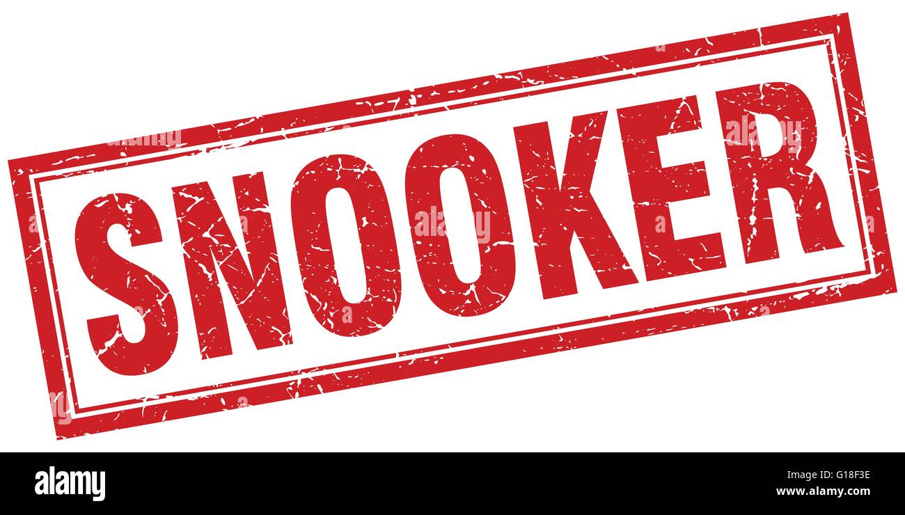 snooker red grunge square stamp on white Stock Vector Image & Art - Alamy