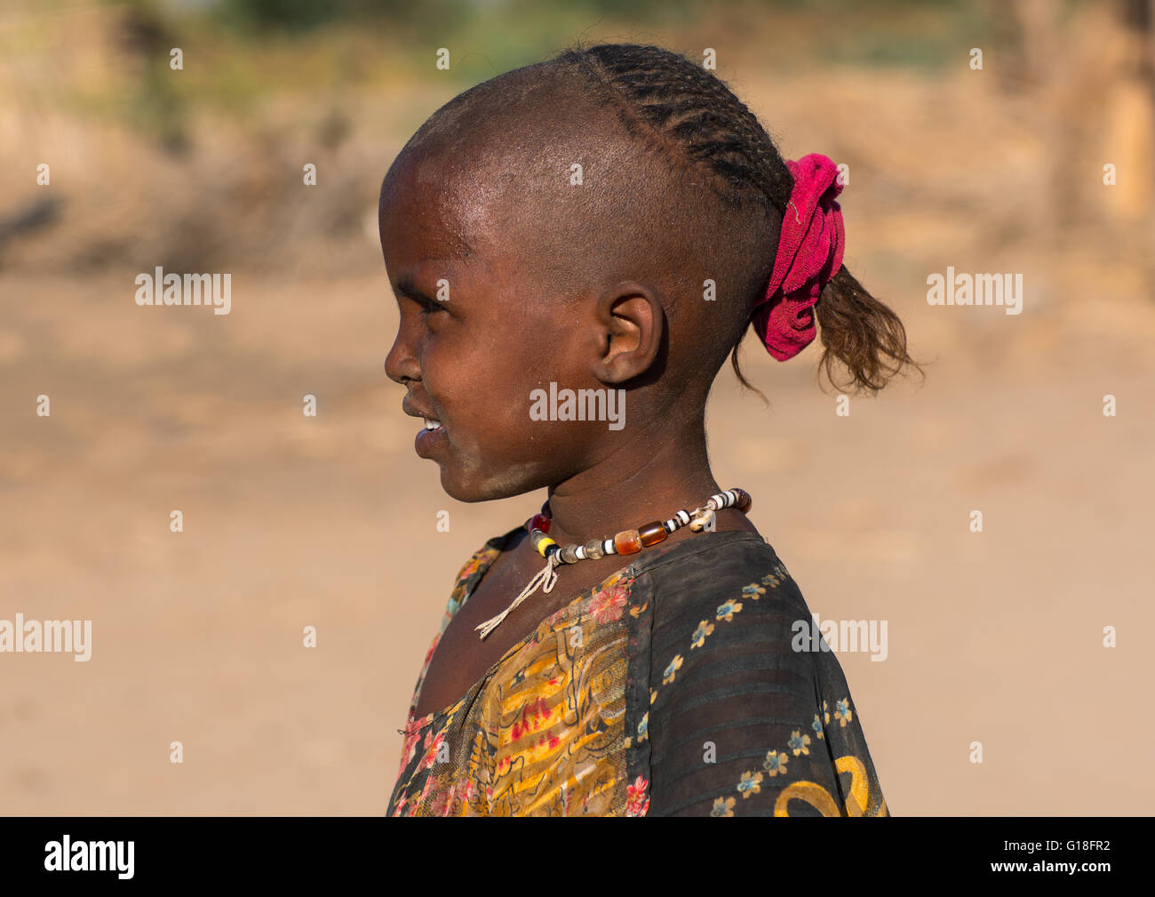 Afar tribe girl, Afar region, Afambo, Ethiopia Stock Photo - Alamy