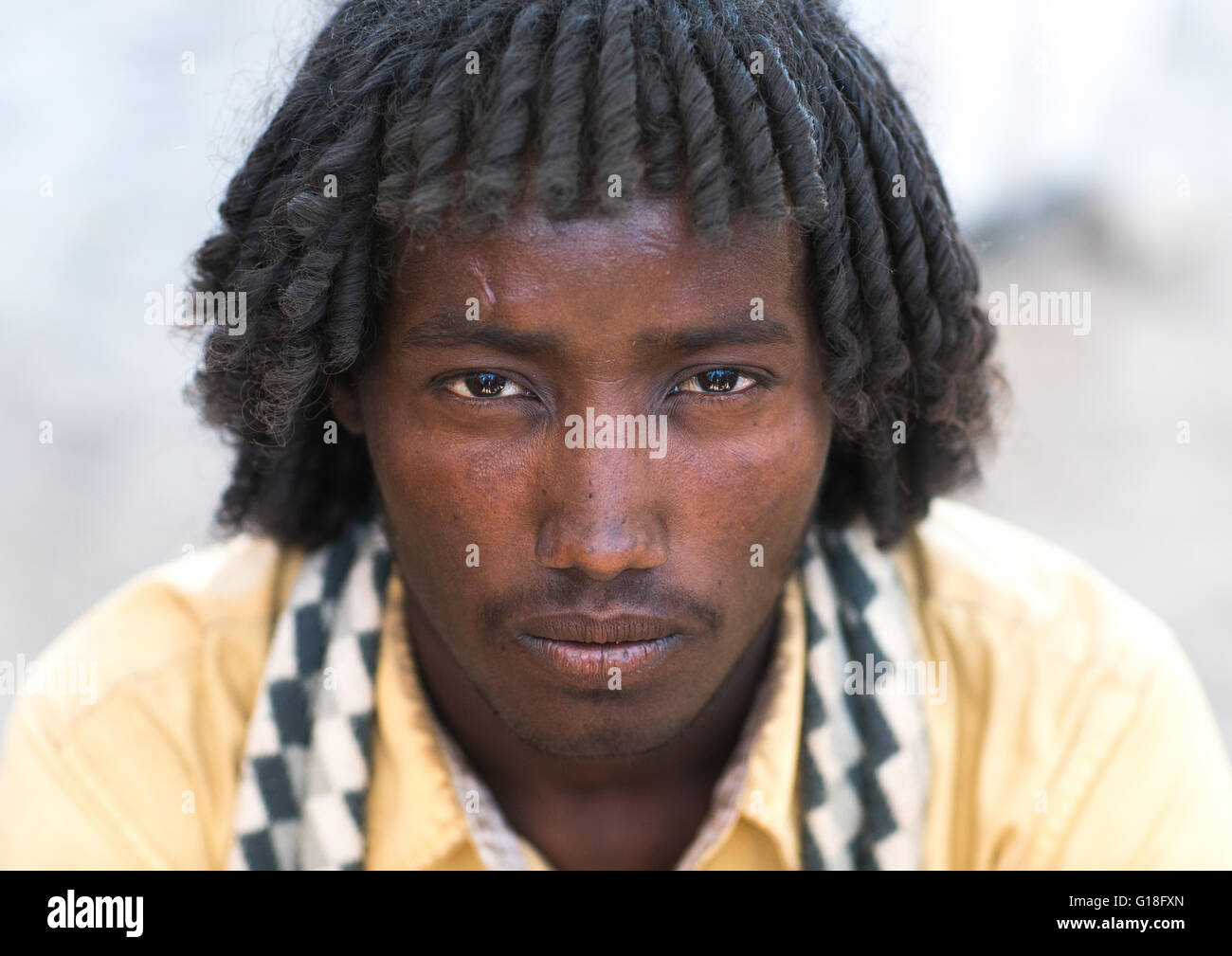 Afar tribe man curly hair hi-res stock photography and images - Alamy