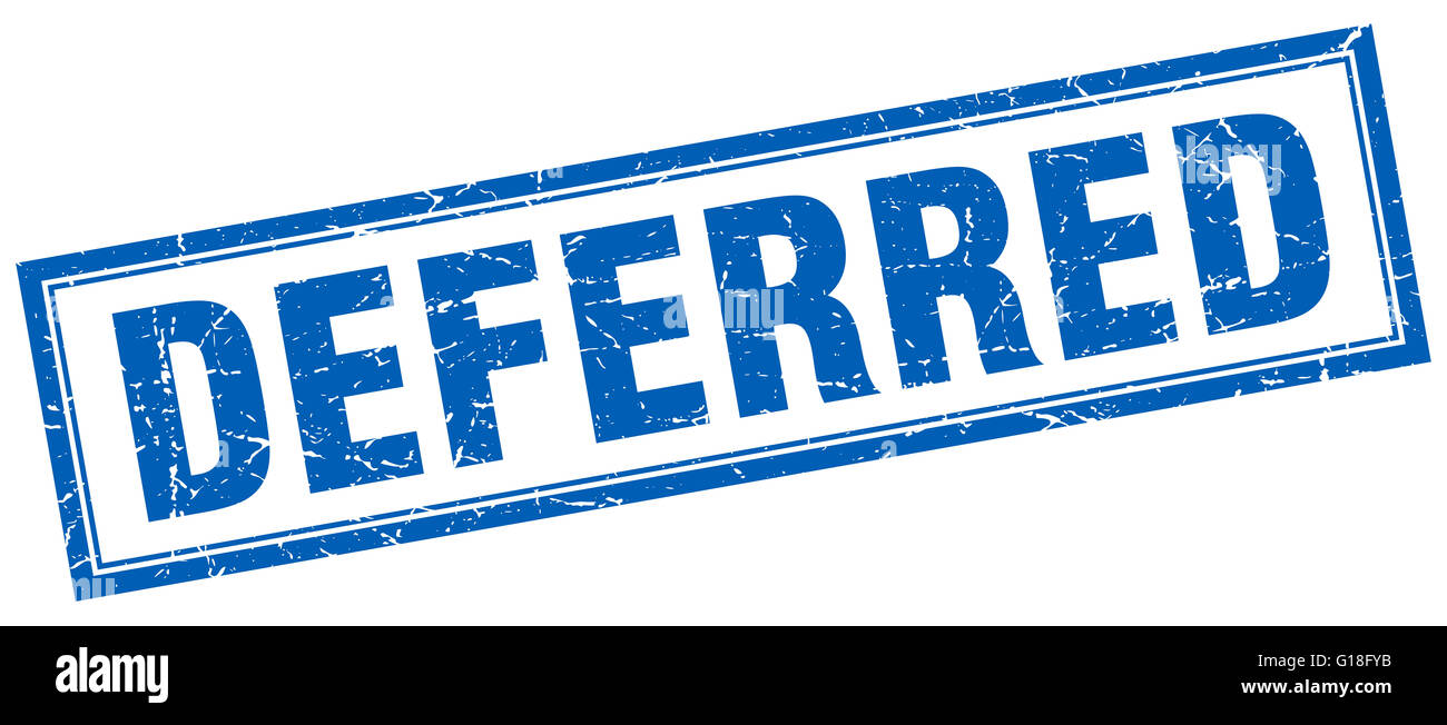 deferred blue grunge square stamp on white Stock Photo - Alamy