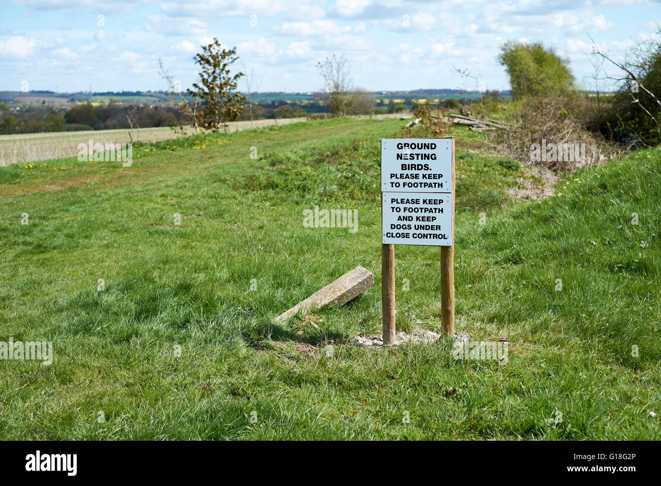 Warning Sign Nesting Birds High Resolution Stock Photography and Images ...