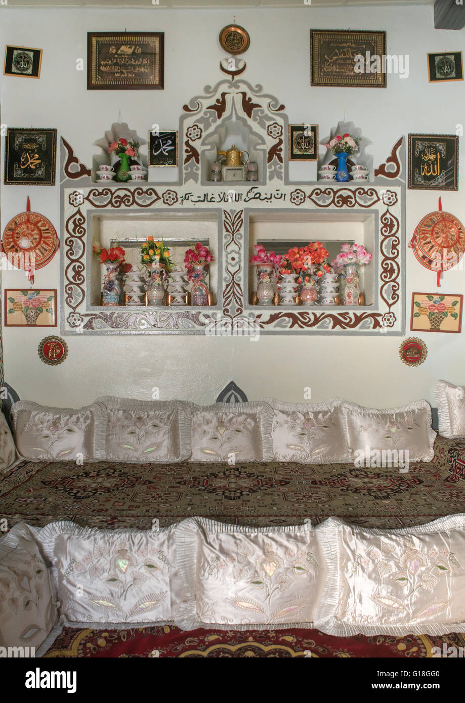 Niched wall in atraditionnal house in harar, Harari region, Harar ...
