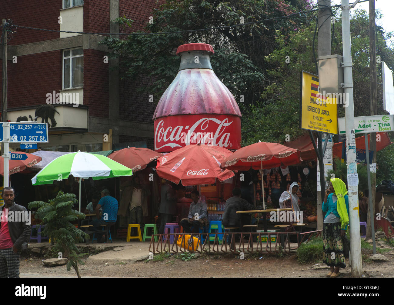 Ethiopia addis ababa cafe hi-res stock photography and images - Alamy