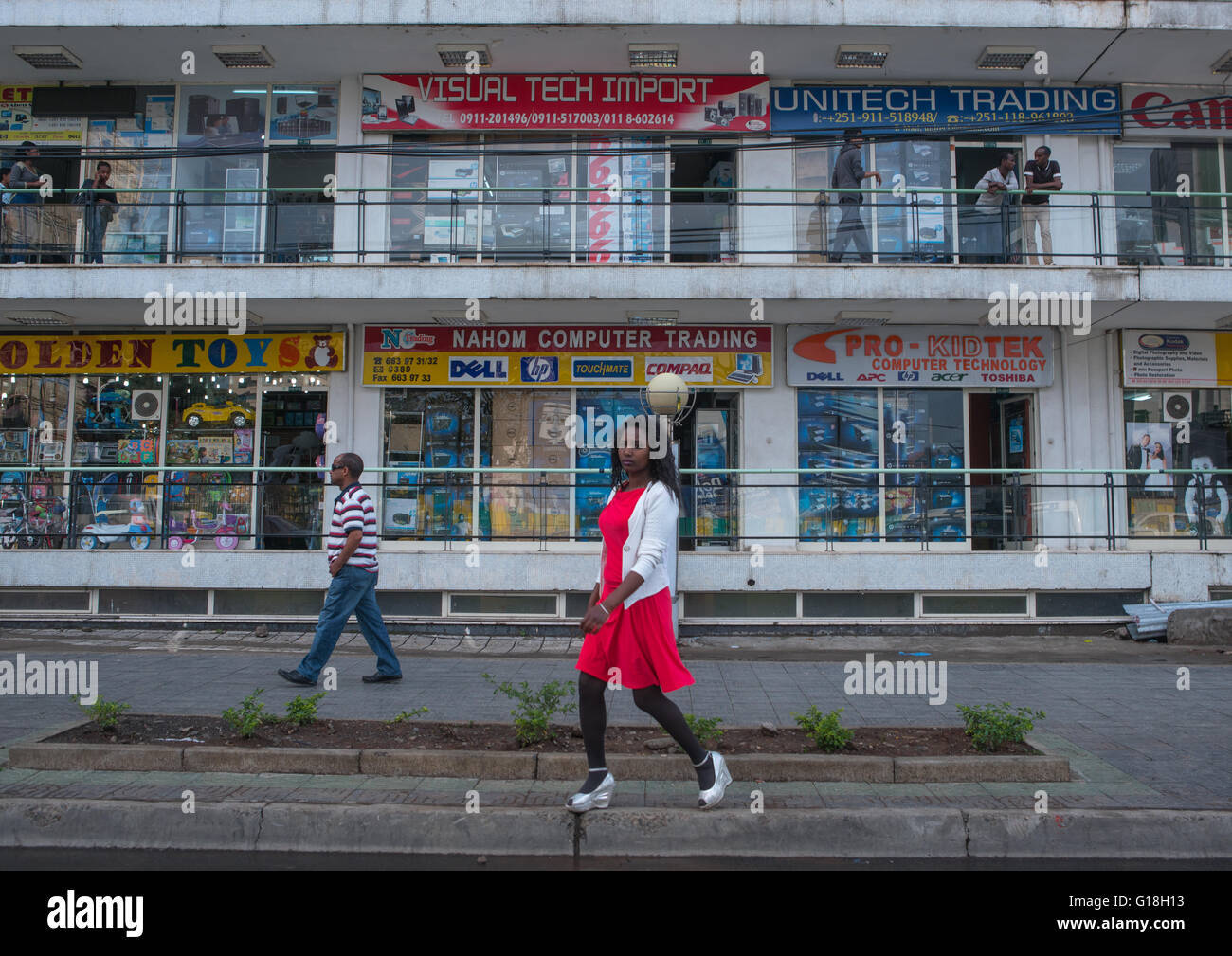 Computers and electronics shops in a mall, Addis abeba region, Addis ...