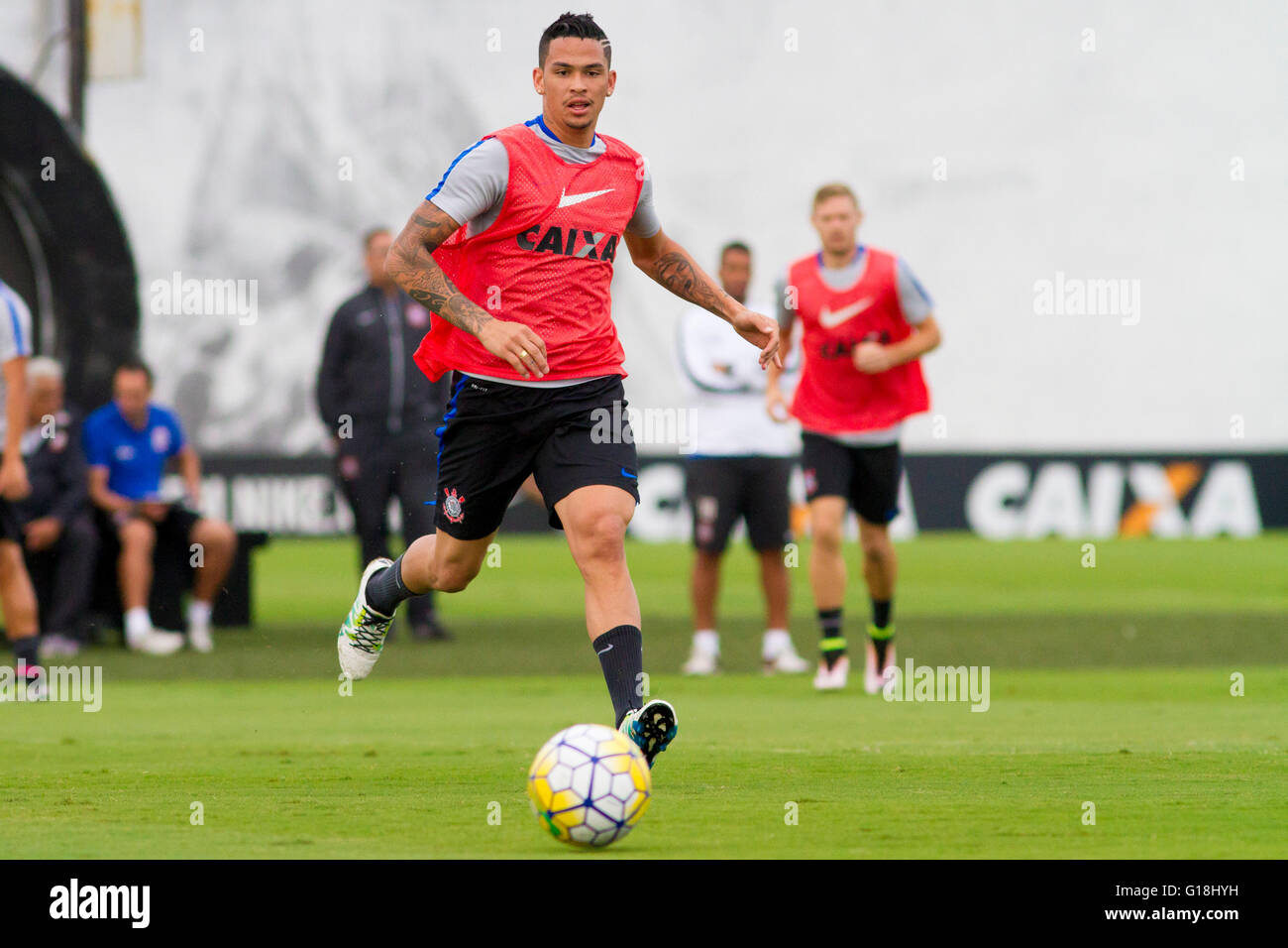 SAO PAULO, Brazil - 05/10/2016: TRAINING CORINTHIANS - Luciano during ...