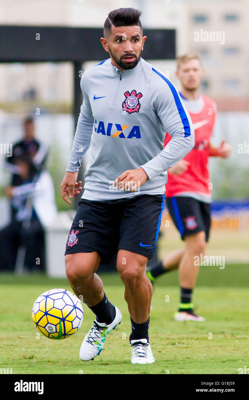SAO PAULO, Brazil - 10/05/2016: TRAINING CORINTHIANS - William during ...