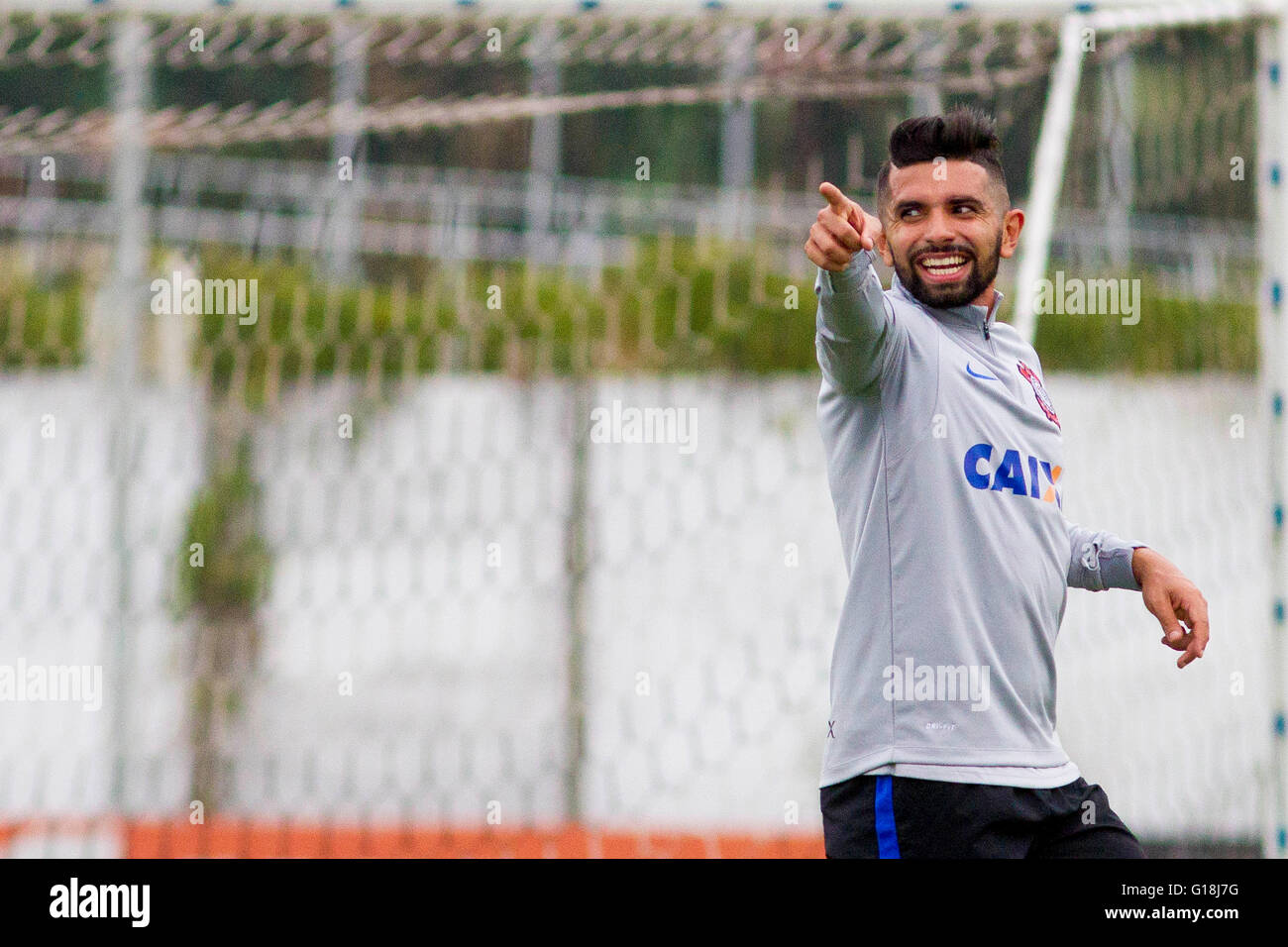 SAO PAULO, Brazil - 10/05/2016: TRAINING CORINTHIANS - William during ...
