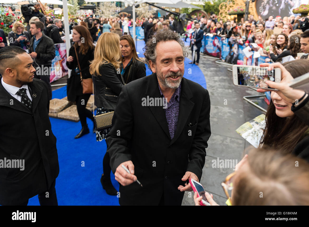 London, UK. 10th May 2016. Tim Burton attends the European premiere of ...