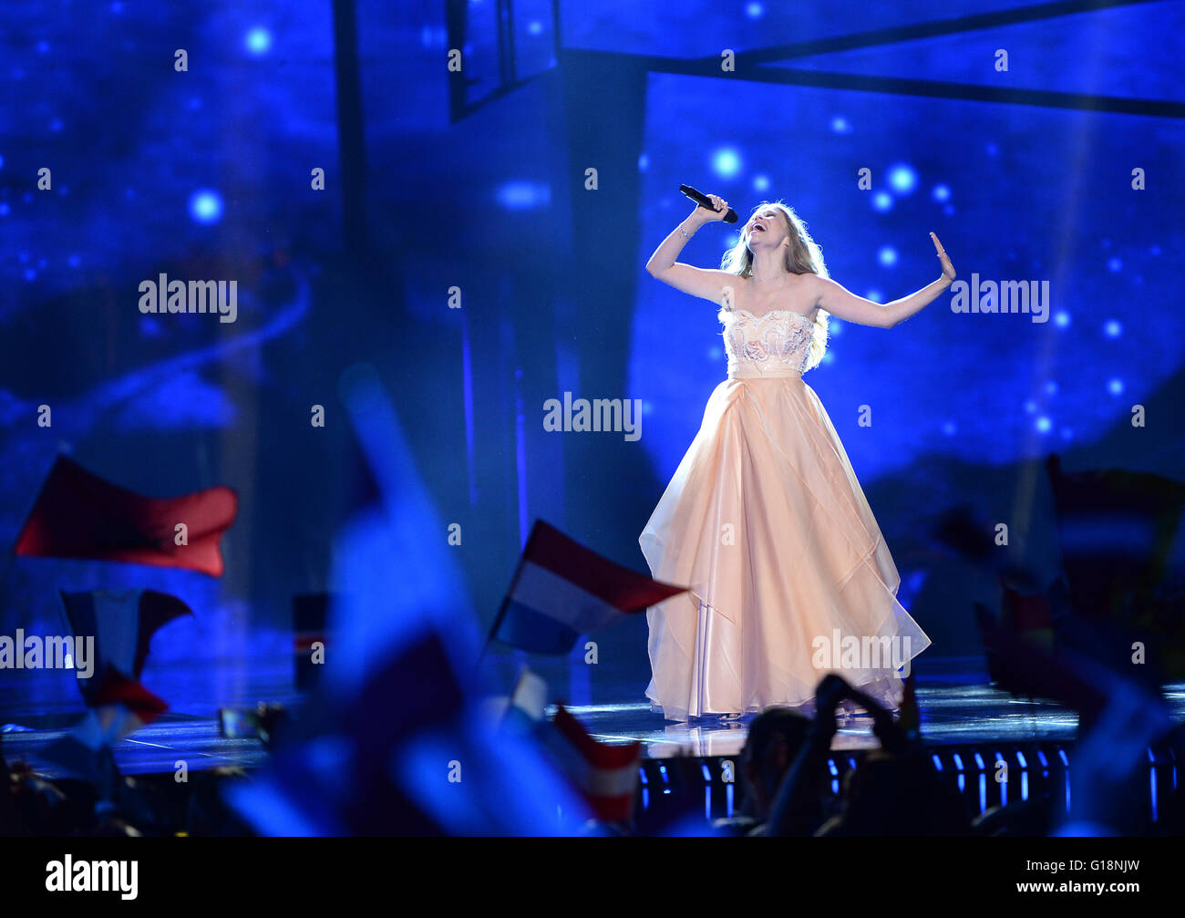 Stockholm, Sweden. 10th May, 2016. Zoe representing Austria with "Loin ...