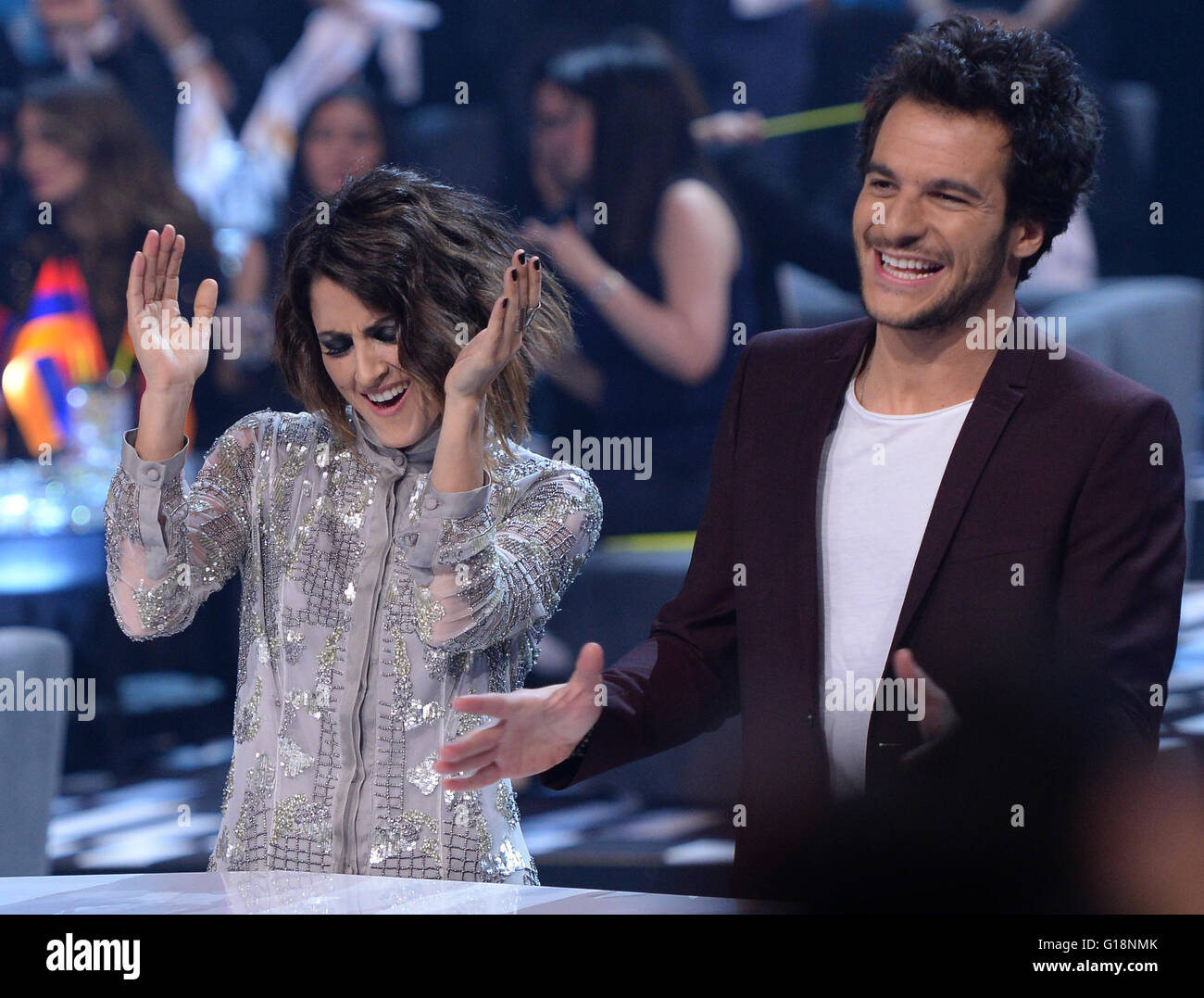 Stockholm, Sweden. 10th May, 2016. (L-R) Barei representing Spain with ...