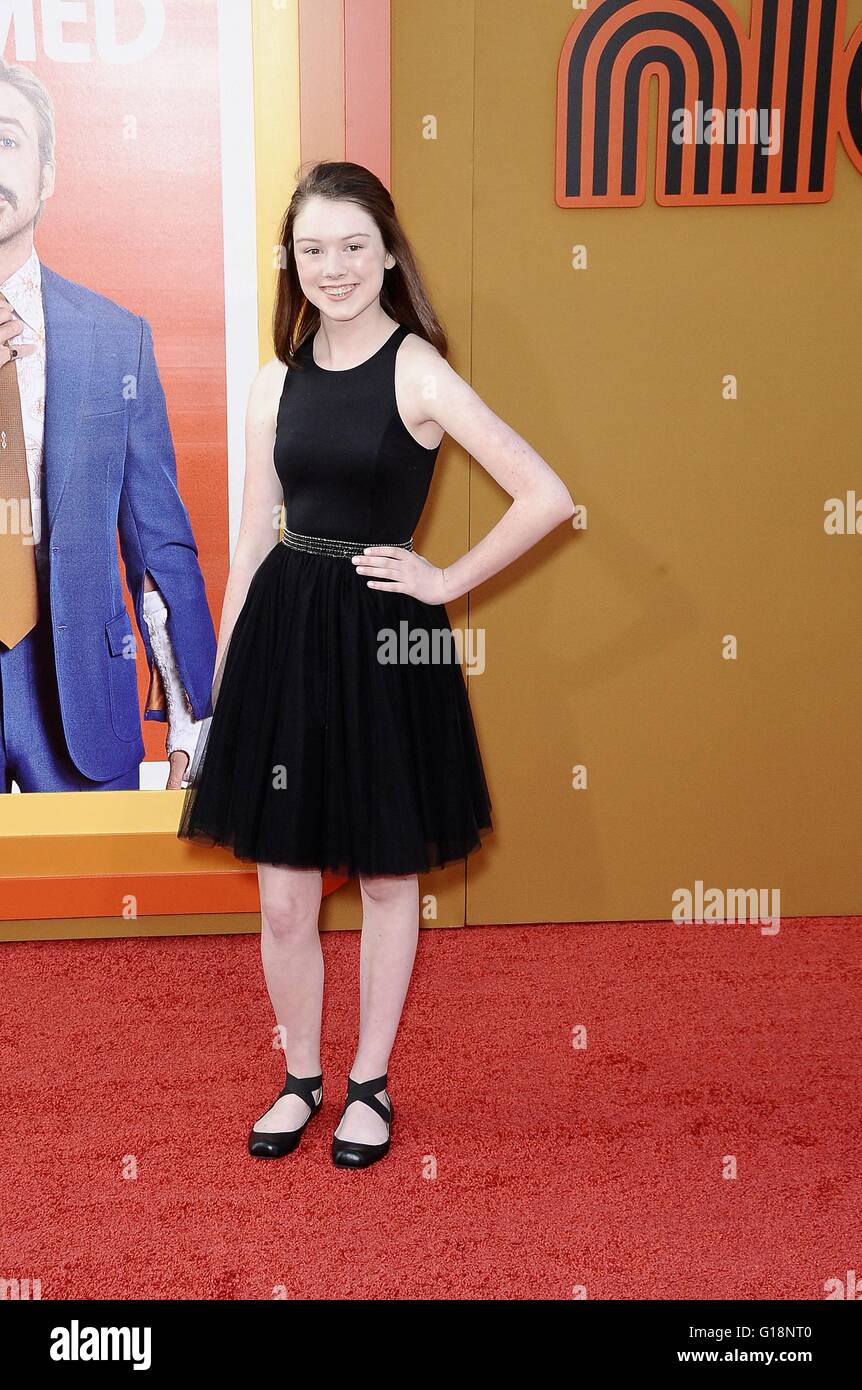 Maddie Compton at arrivals for THE NICE GUYS Premiere, TCL Chinese 6 ...