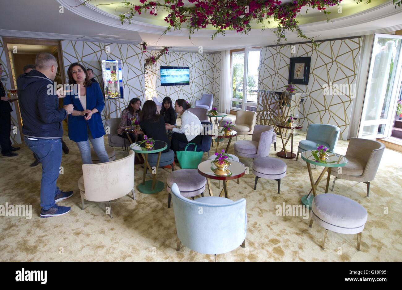 Cannes, France - May 10, 2016: Chopard Suite at Hotel Martinez at ...