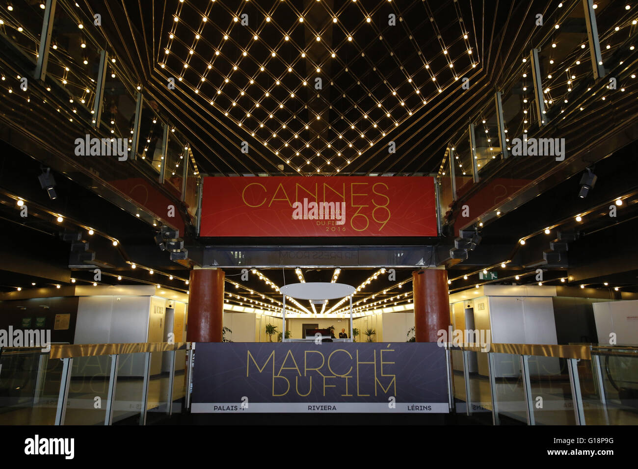 The inside of the Festival Palace ahead of the 69th Cannes Film ...