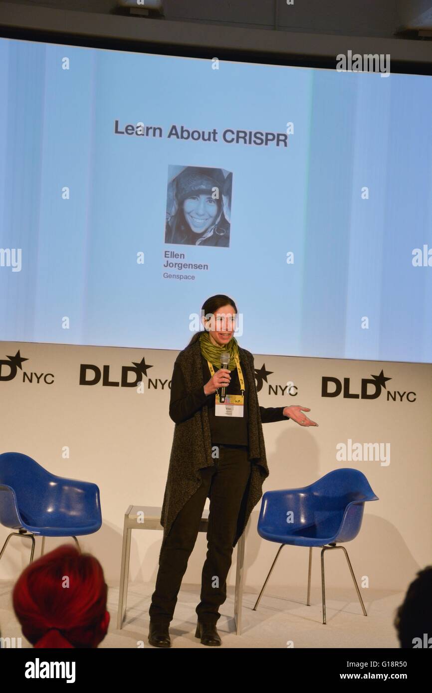 Ellen Jorgensen (Genspace) during the DLDnyc Conference 2016, Center548 ...