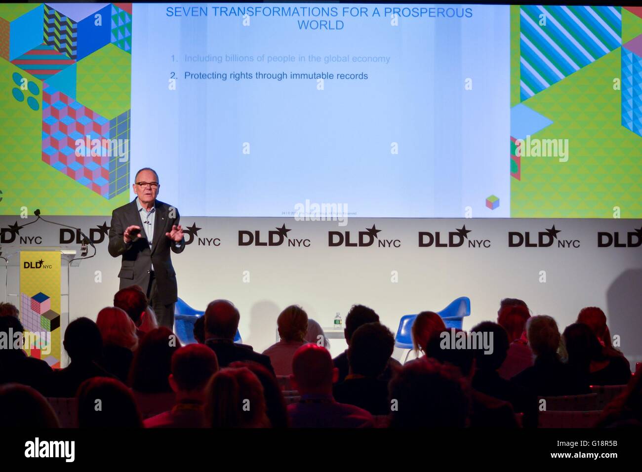 Don Tapscott (The Tapscott Group) during the DLDnyc Conference 2016 ...