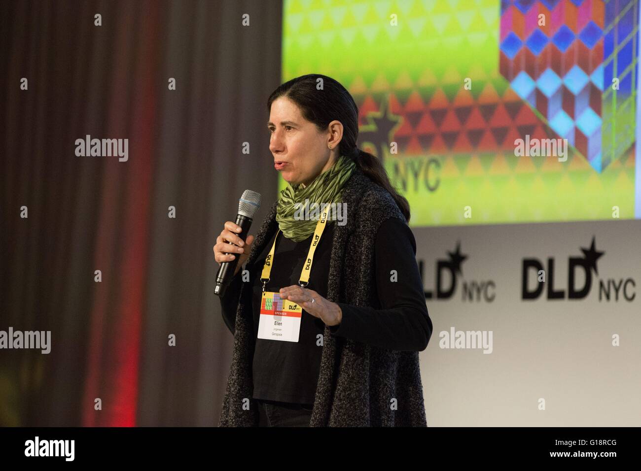 Ellen Jorgensen (Genspace) during the DLDnyc Conference 2016, Center548 ...