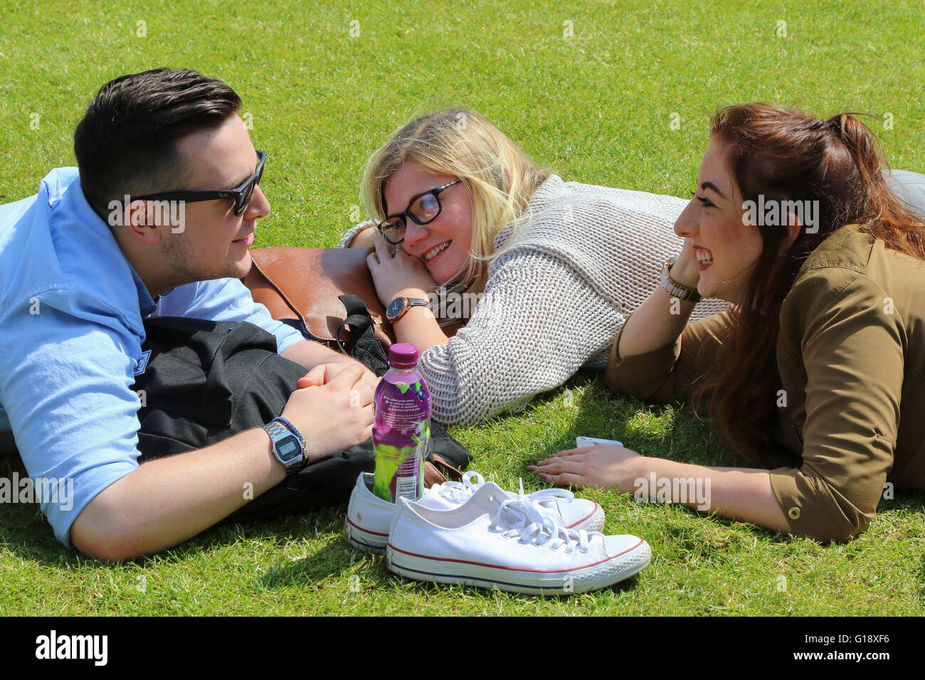 Office Workers, Lunch Break In Park High Resolution Stock Photography ...