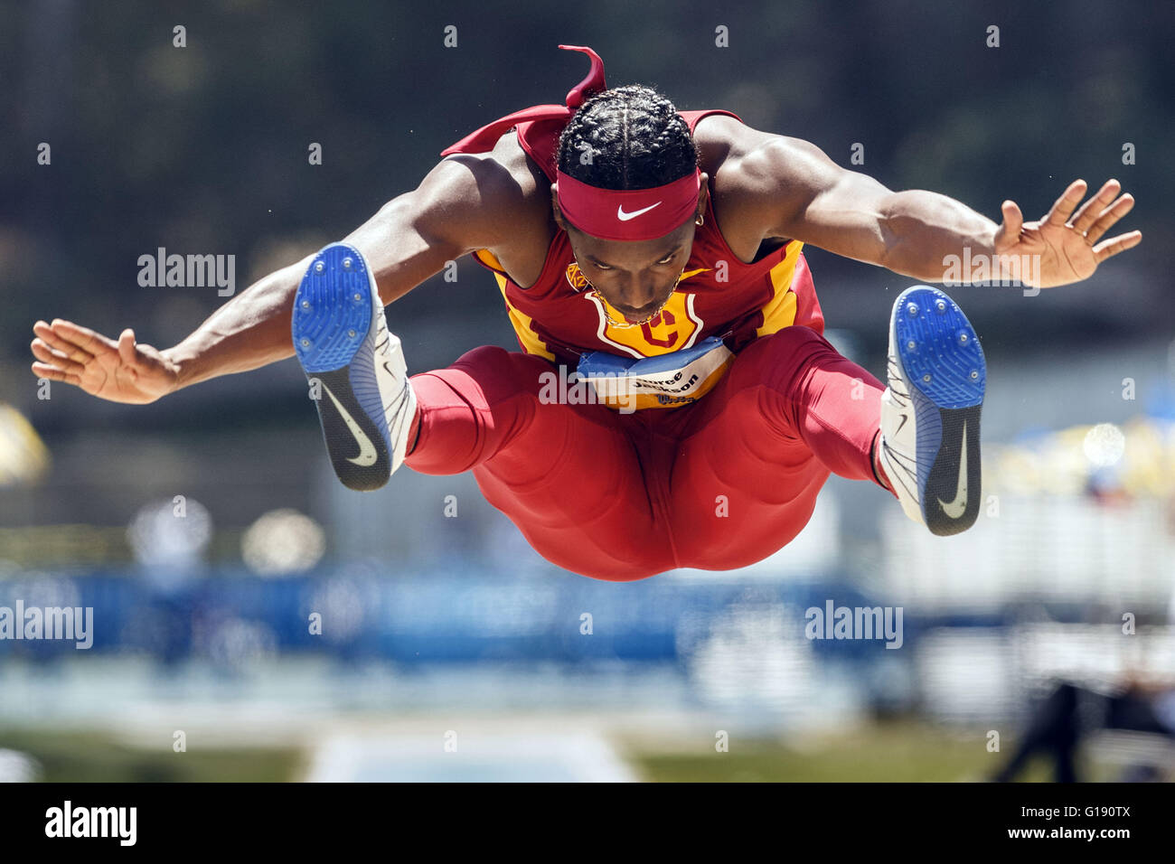 Los Angeles, CA, USA. 1st May, 2016. USC sophomore Adoree Jackson ...