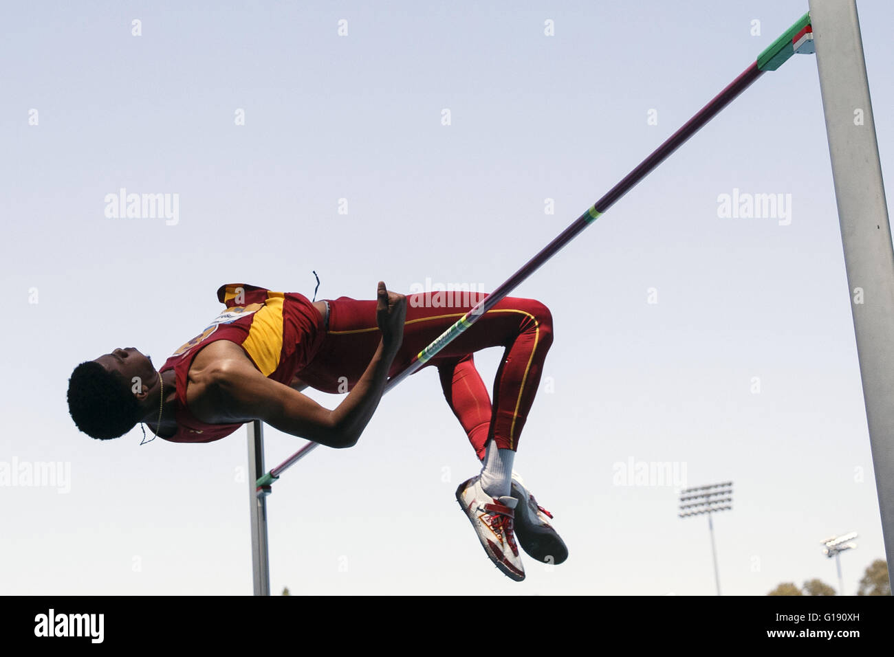 Los Angeles, CA, USA. 1st May, 2016. USC sophomore Randall Cunningham ...