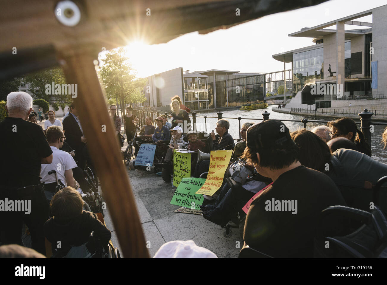 Berlin, Berlin, Germany. 11th May, 2016. Disability rights activists ...