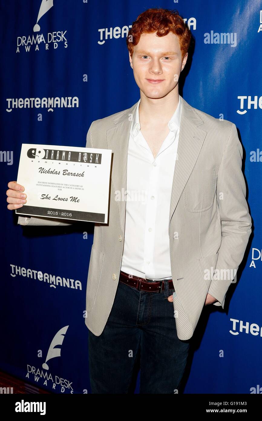 New York, NY, USA. 11th May, 2016. Nicholas Barasch at arrivals for The ...