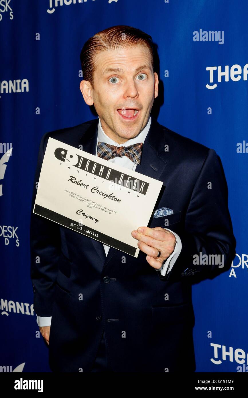 New York, NY, USA. 11th May, 2016. Robert Creighton at arrivals for The ...