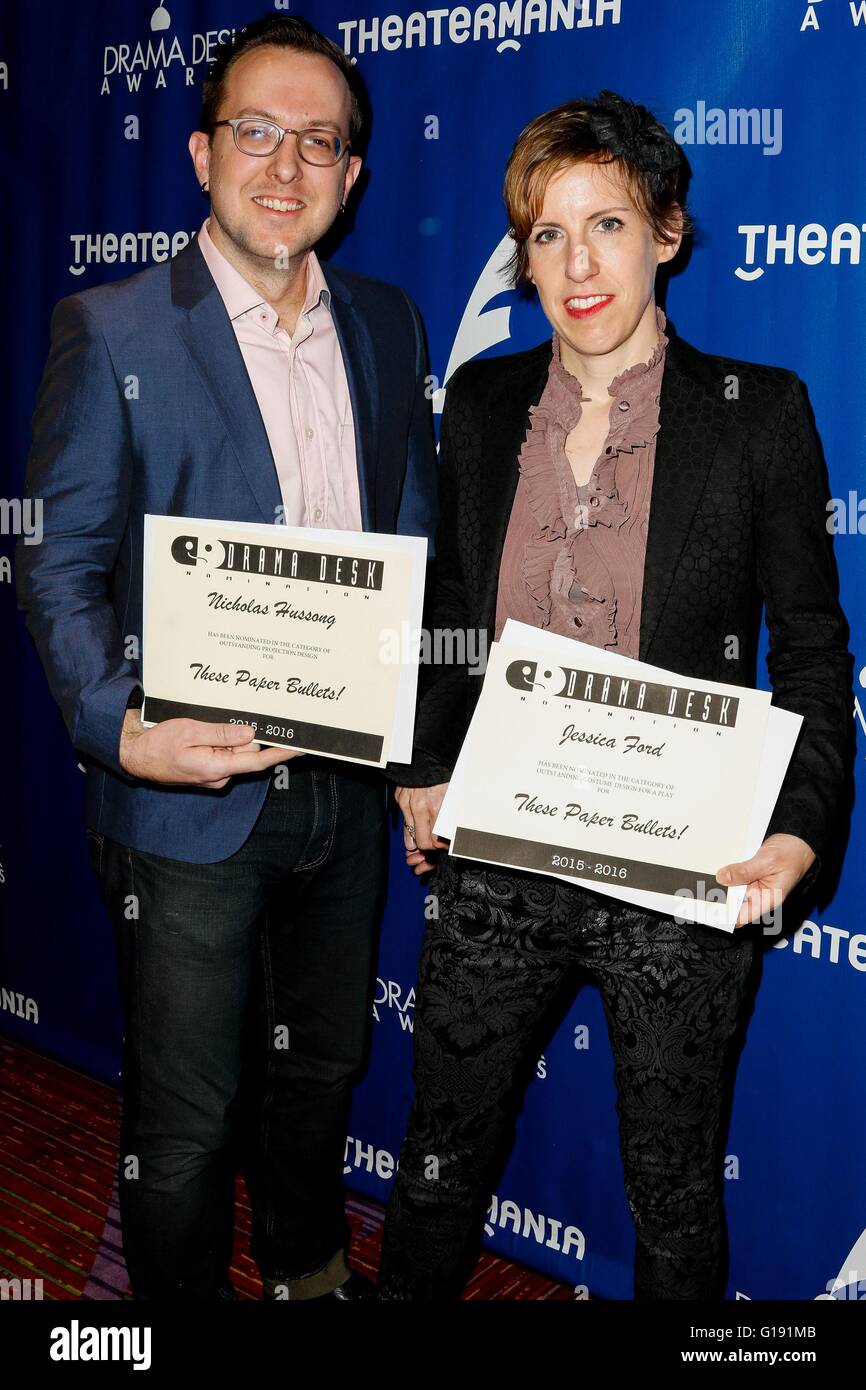 New York, NY, USA. 11th May, 2016. Nicholas Hussong, Jessica Ford at ...