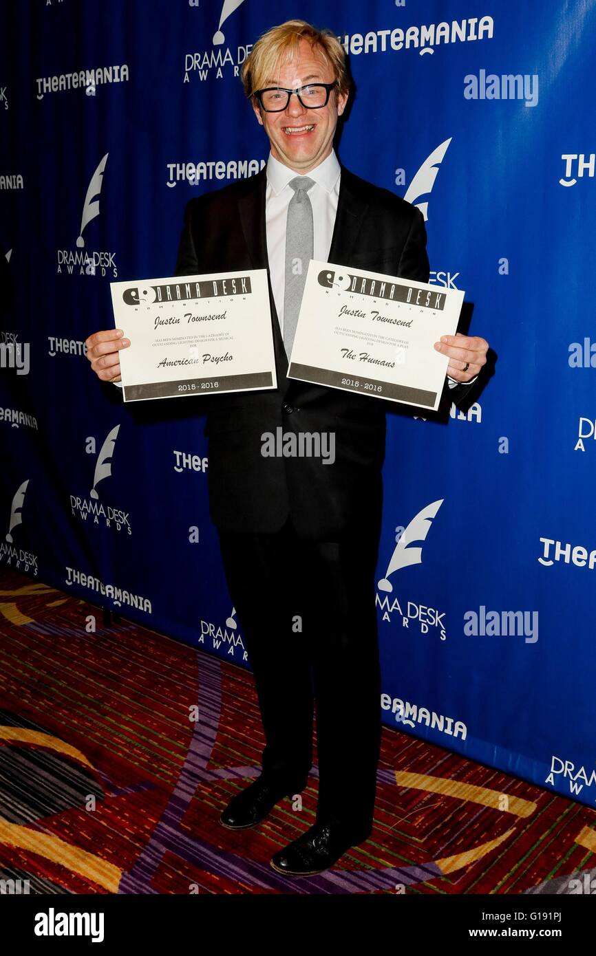 New York, NY, USA. 11th May, 2016. Justin Townsend at arrivals for The ...