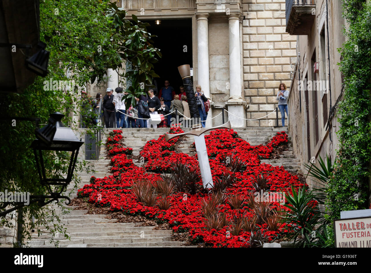Girona Flower festival 2016, Temps de Flors, Catalonia, Spain Stock ...
