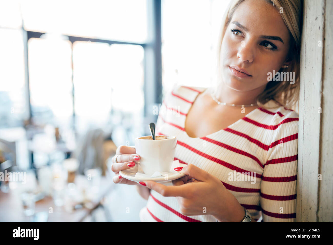 Drinking coffee hi-res stock photography and images - Alamy