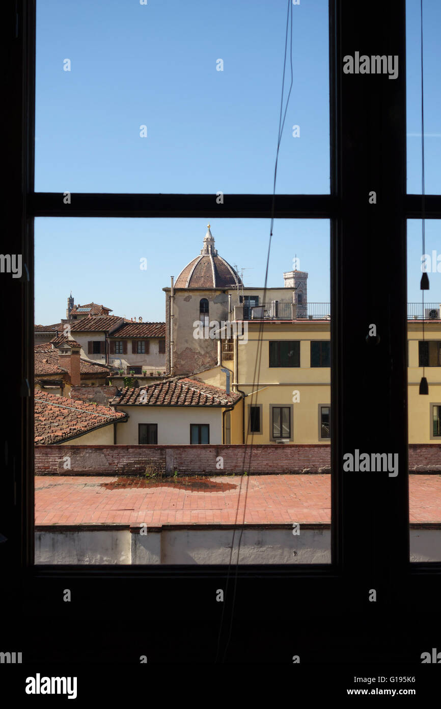Florence, Italy. View of the Duomo from an office window Stock Photo ...