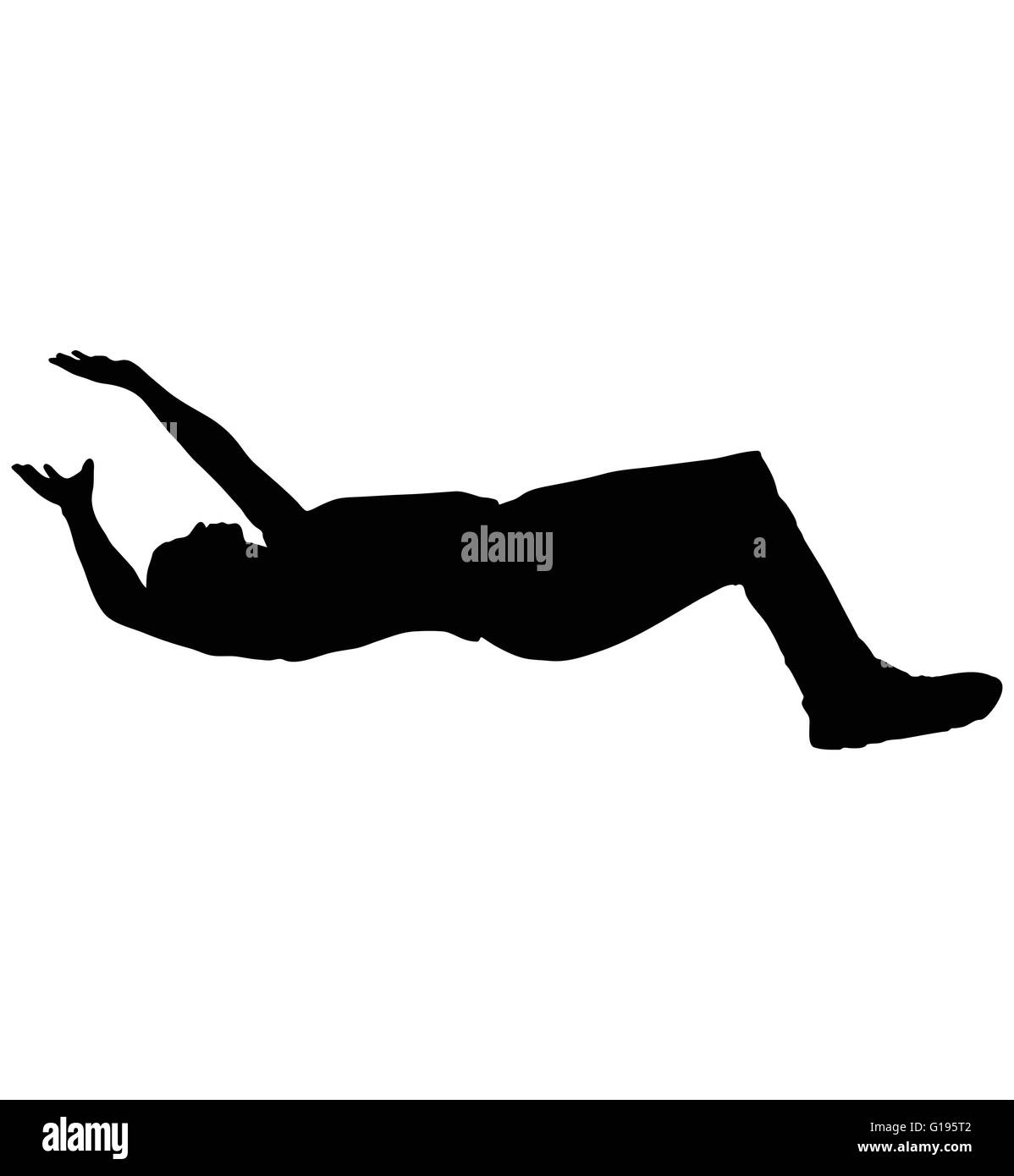 Falling Man Silhouette