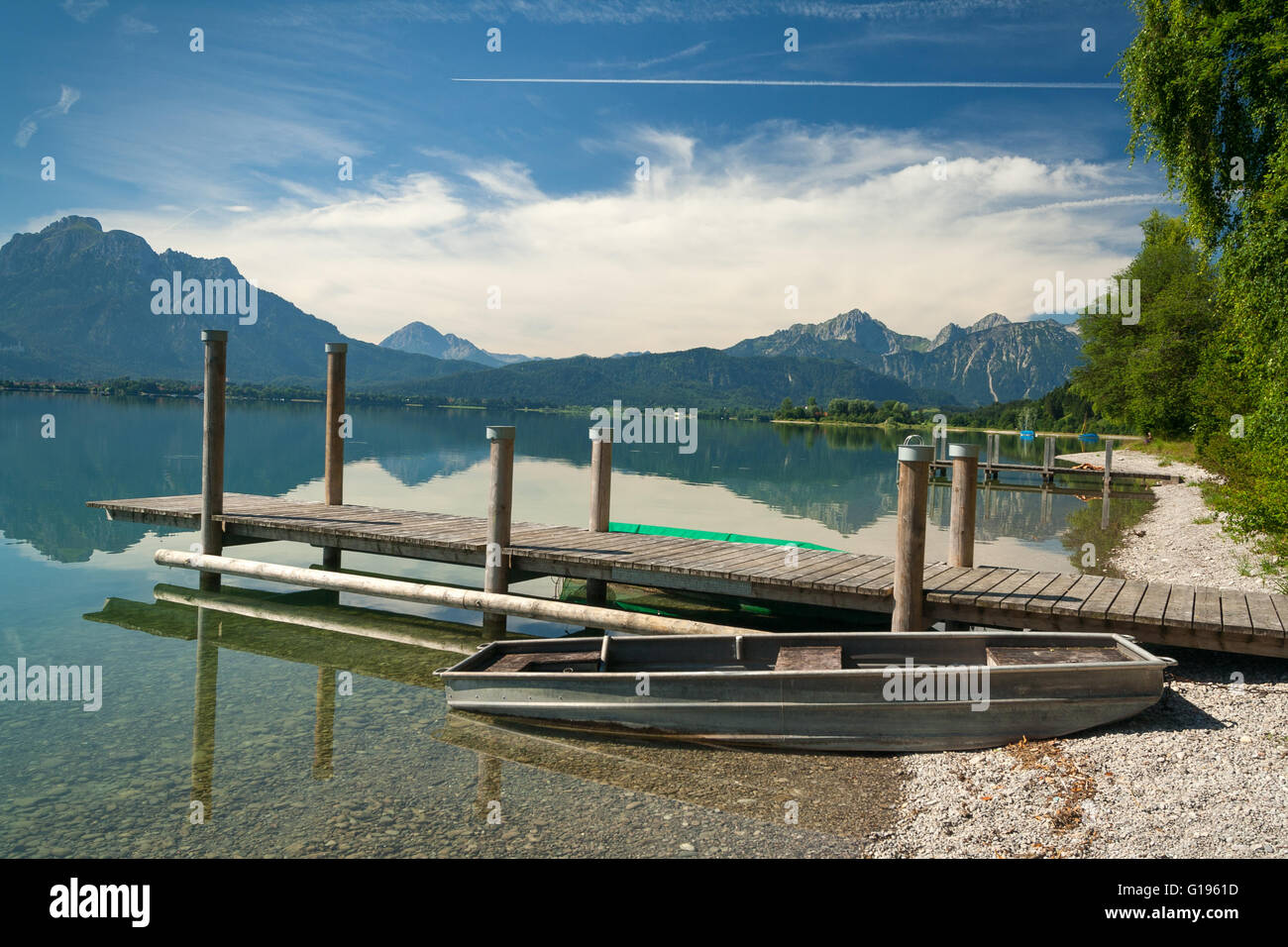 Lake Forggensee in Bavaria - Germany Stock Photo - Alamy