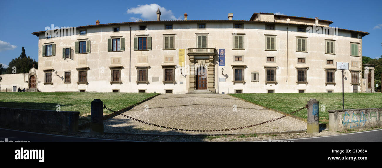 Villa di Castello (Villa Reale), near Florence, Italy. The 16c country ...