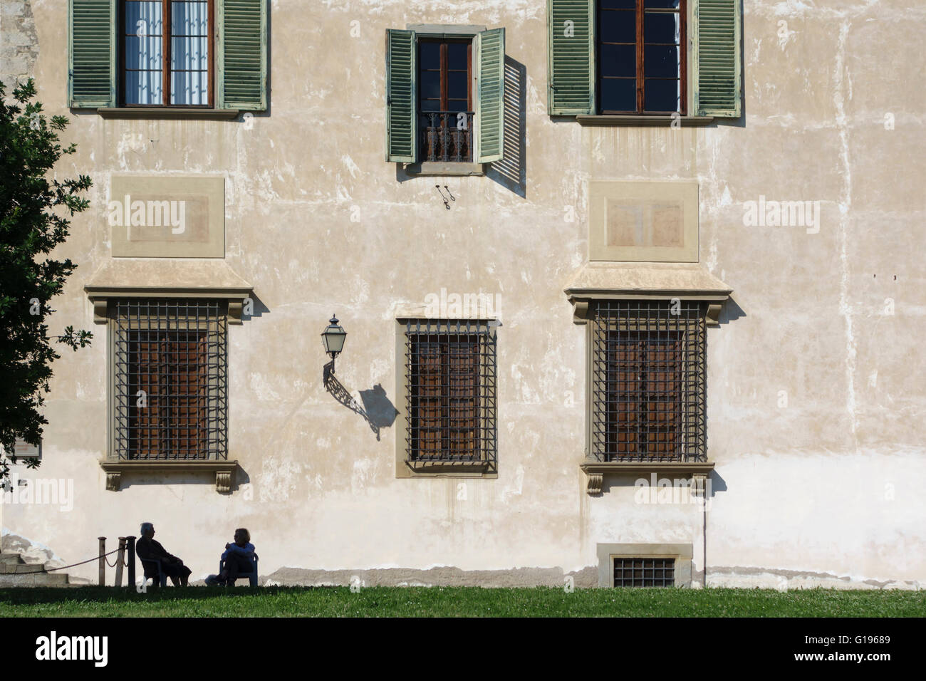 Villa di Castello (Villa Reale), near Florence, Italy. The 16c country ...