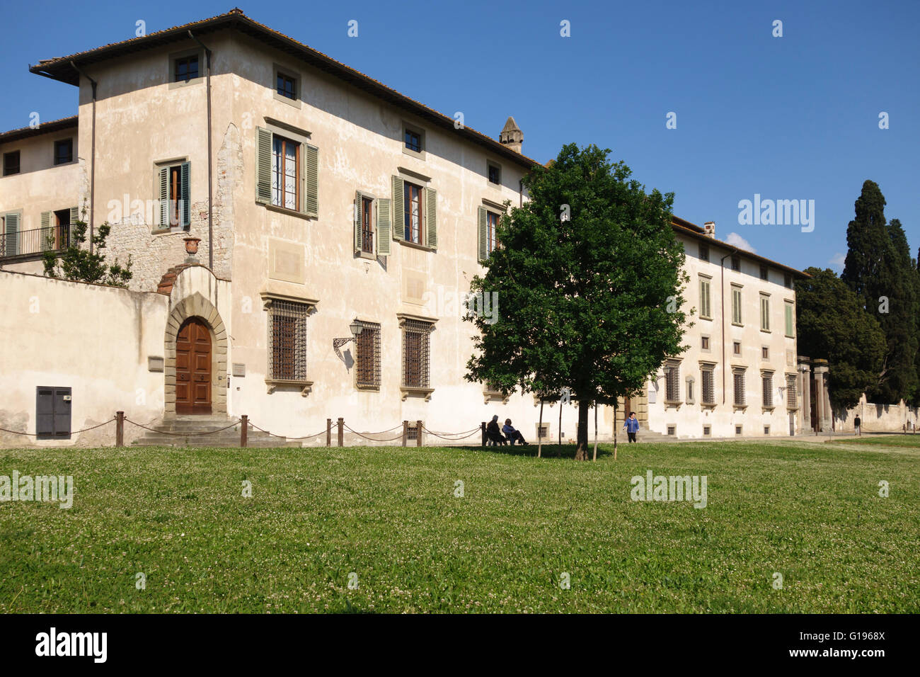 Villa di Castello (Villa Reale), near Florence, Italy. The 16c country ...