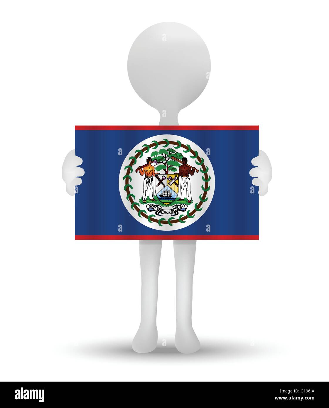 Flag belize vector vectors Stock Vector Images - Alamy