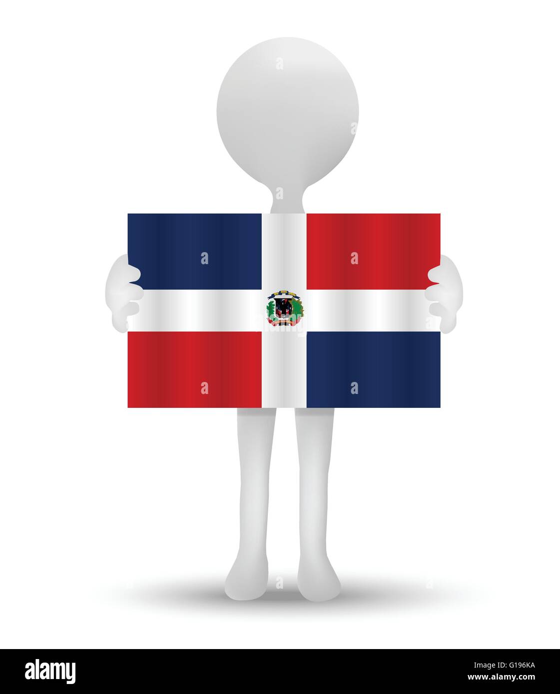 Man holding dominican republic Cut Out Stock Images & Pictures - Alamy