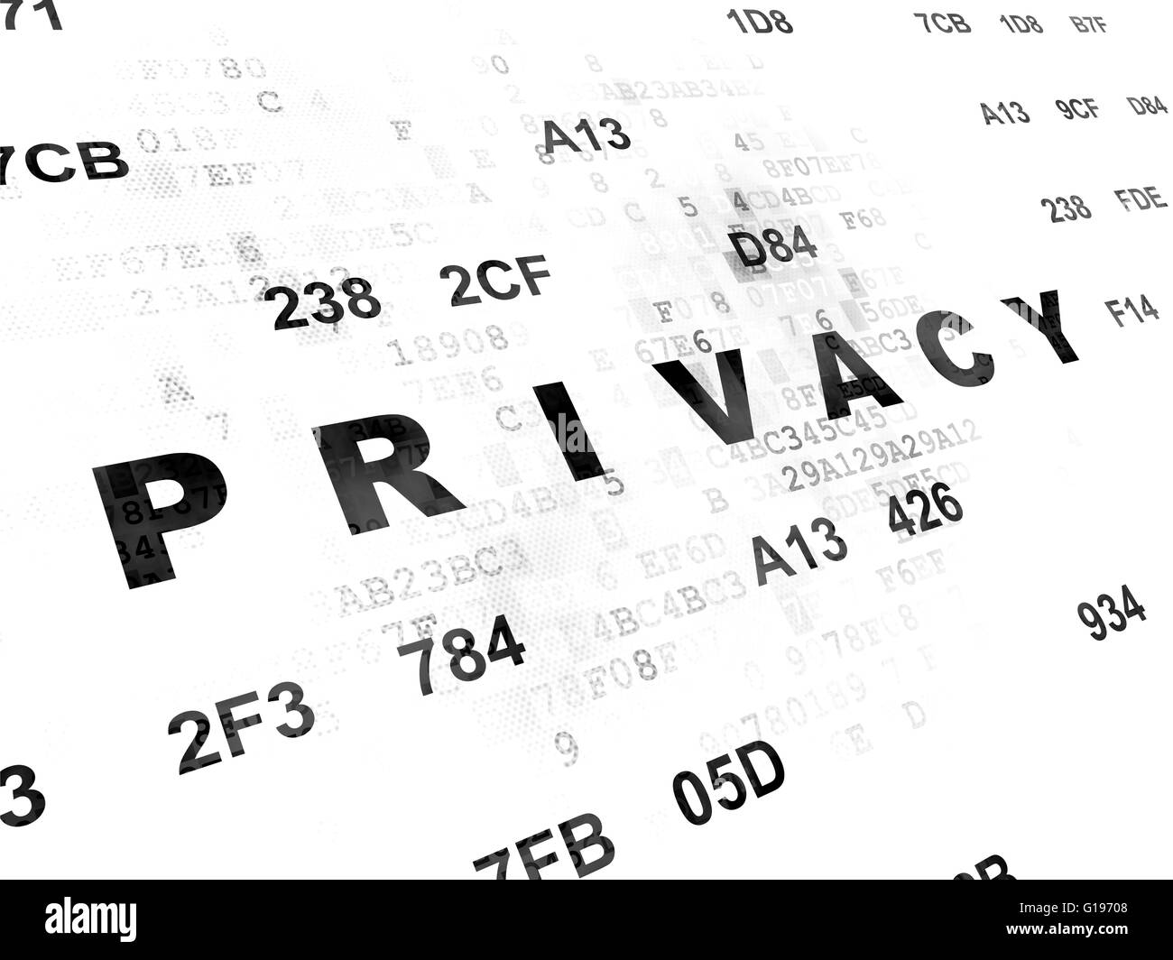 Protection concept: Privacy on Digital background Stock Photo - Alamy
