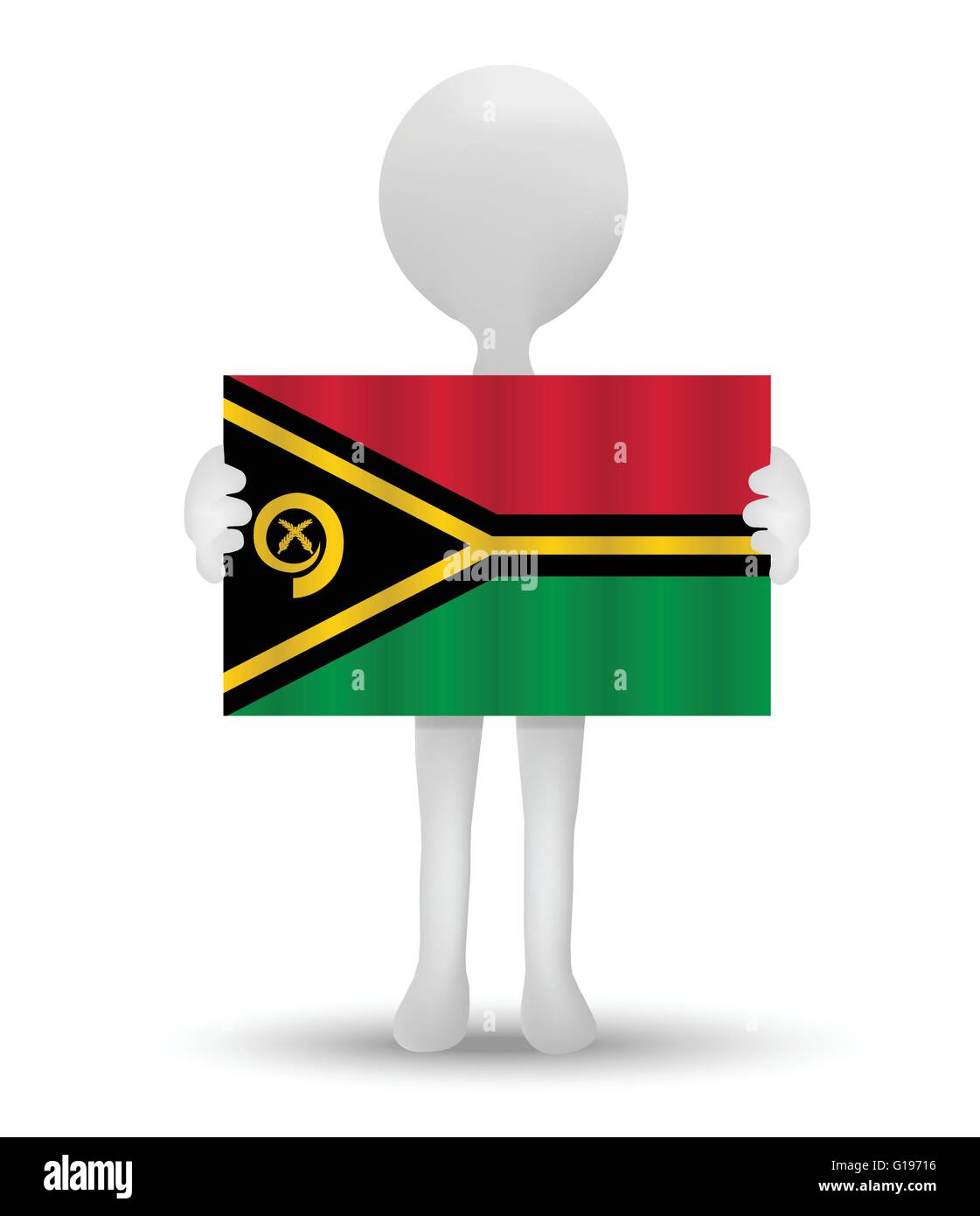 Vanuatu 3d flag Stock Vector Images - Alamy