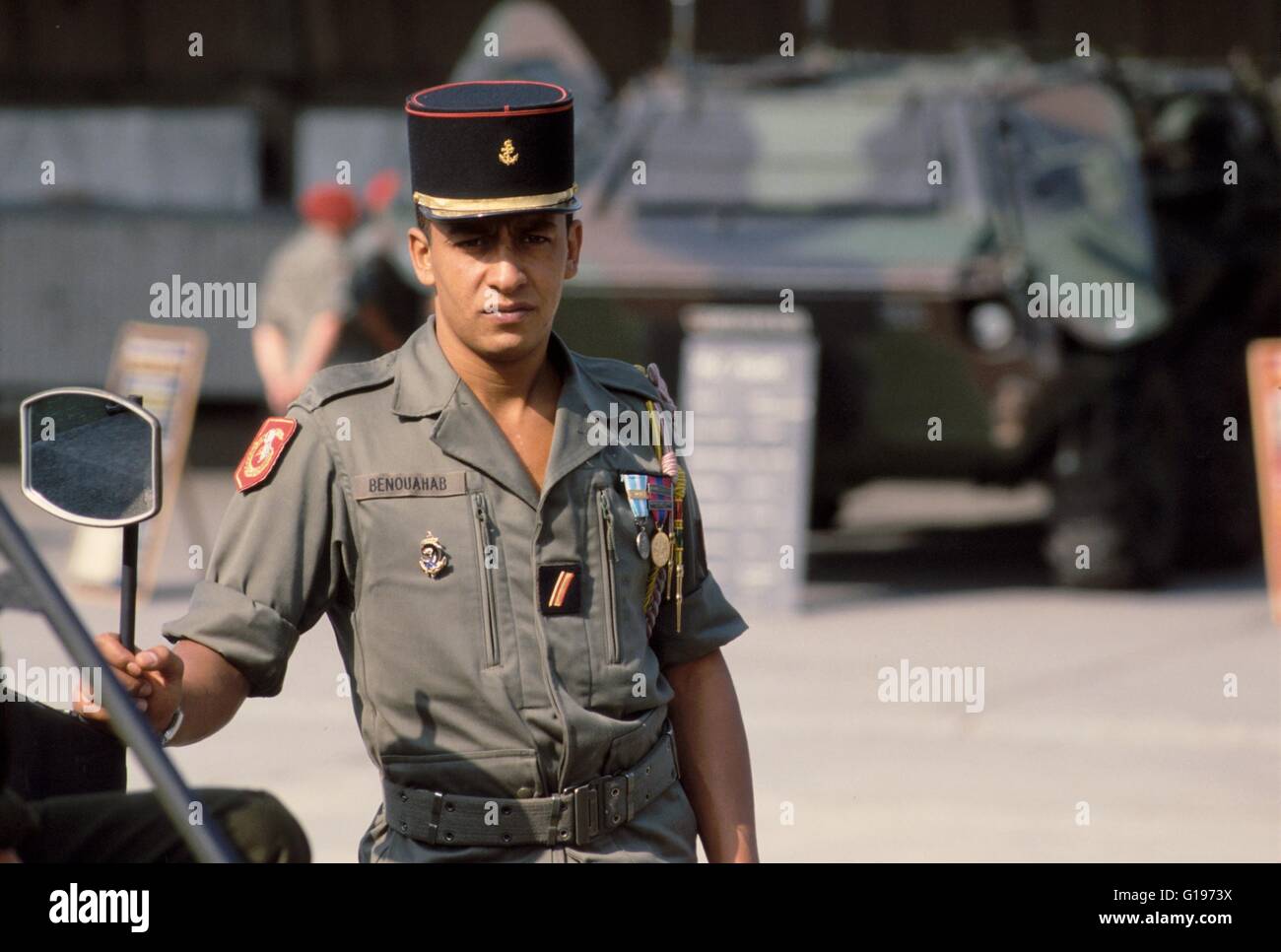 French soldier during NATO military exercises in Germany Stock Photo ...