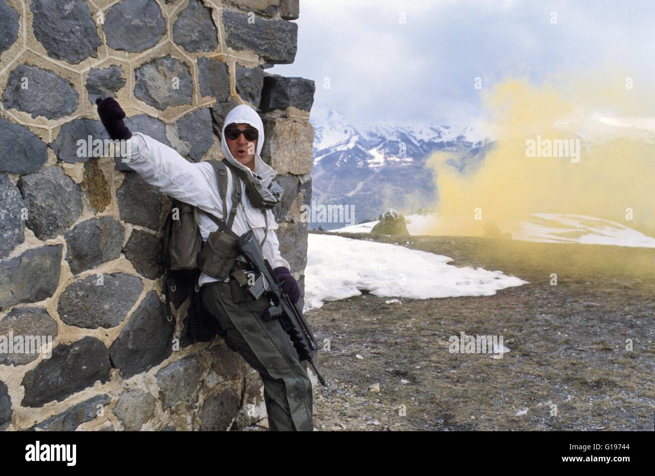 French army, mountain troops "Hunters of the Alps" during military ...