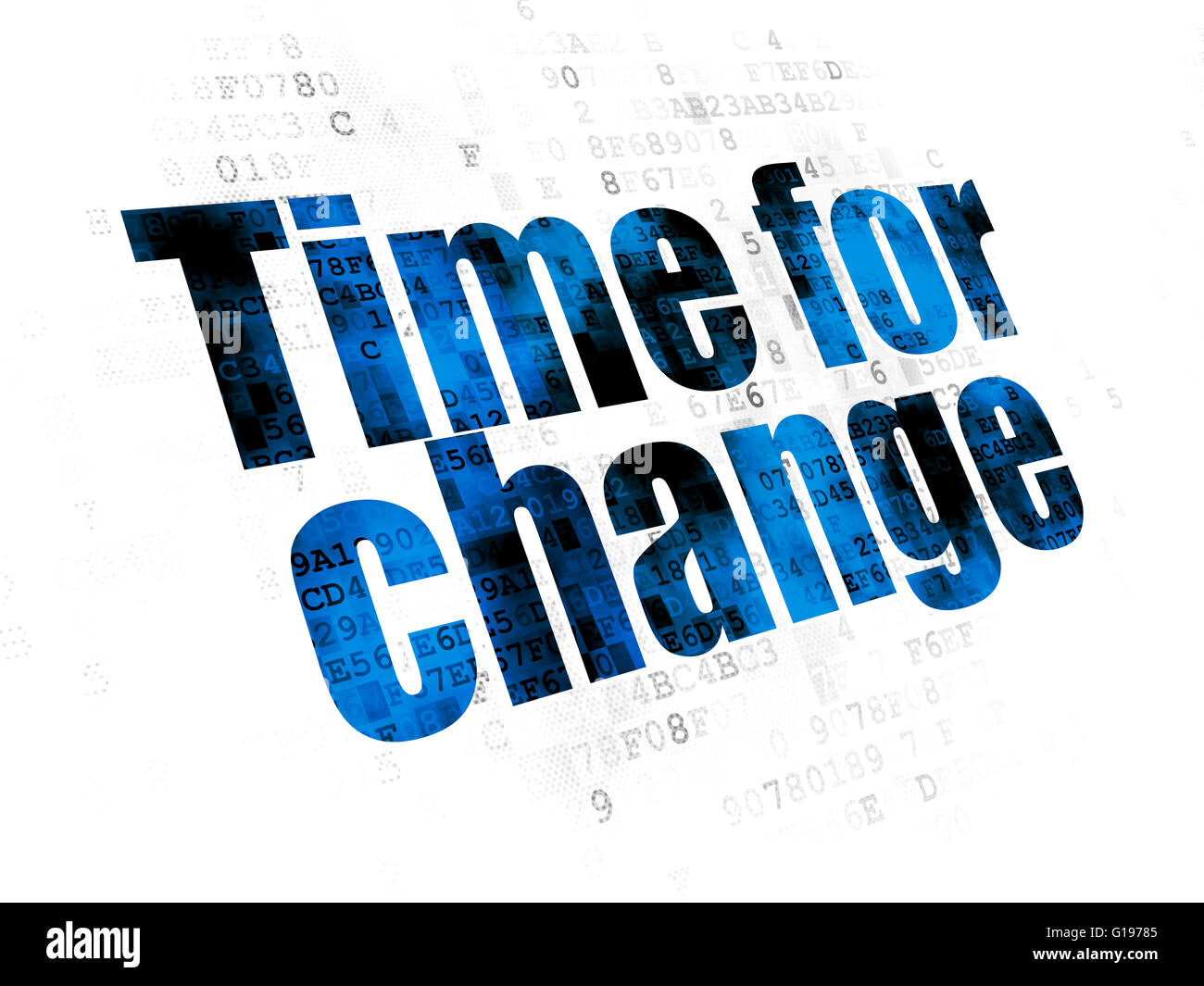 Timeline concept: Time for Change on Digital background Stock Photo - Alamy