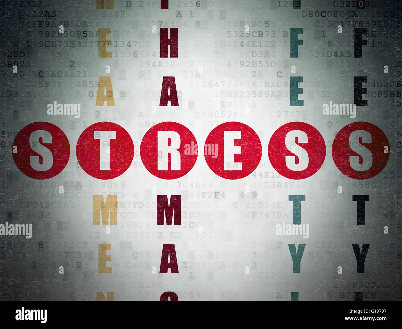 Health concept: Stress in Crossword Puzzle Stock Photo - Alamy