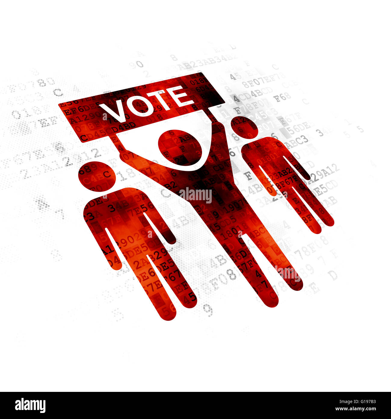Political concept: Election Campaign on Digital background Stock Photo ...