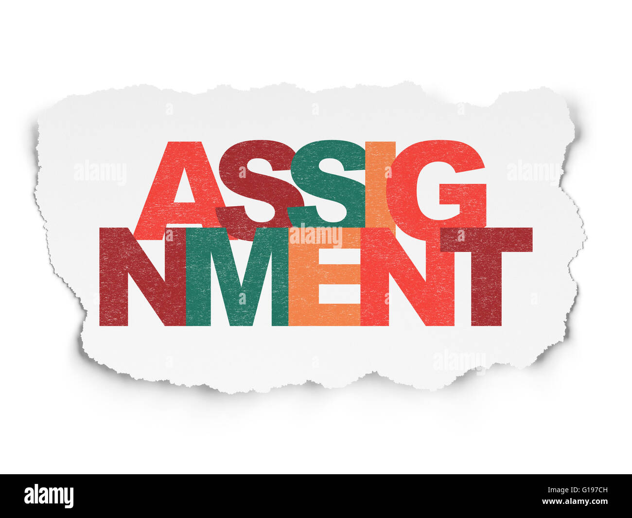 Law concept: Assignment on Torn Paper background Stock Photo - Alamy