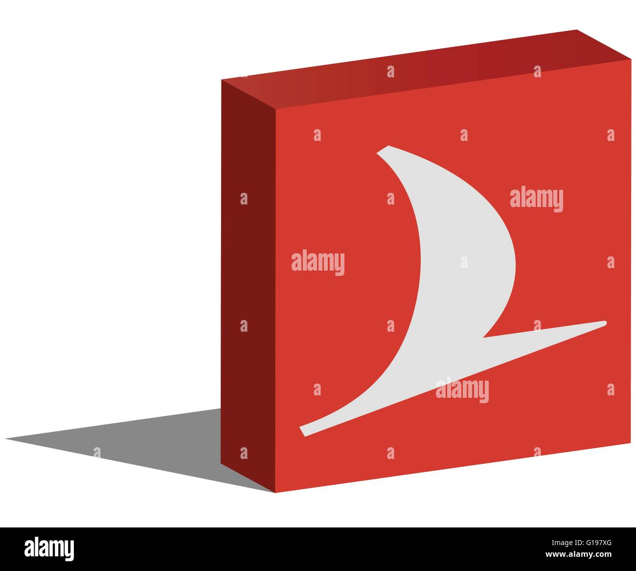 ISTANBUL, TURKEY - AUGUST 06, 2015: Turkish Airlines logotype in 3d ...