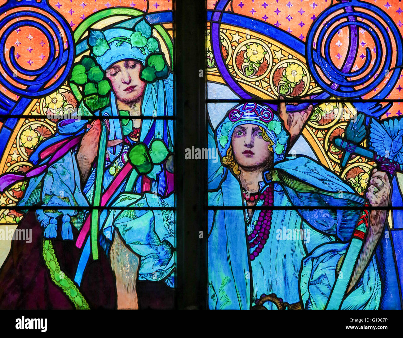 Alphonse mucha hi-res stock photography and images - Alamy