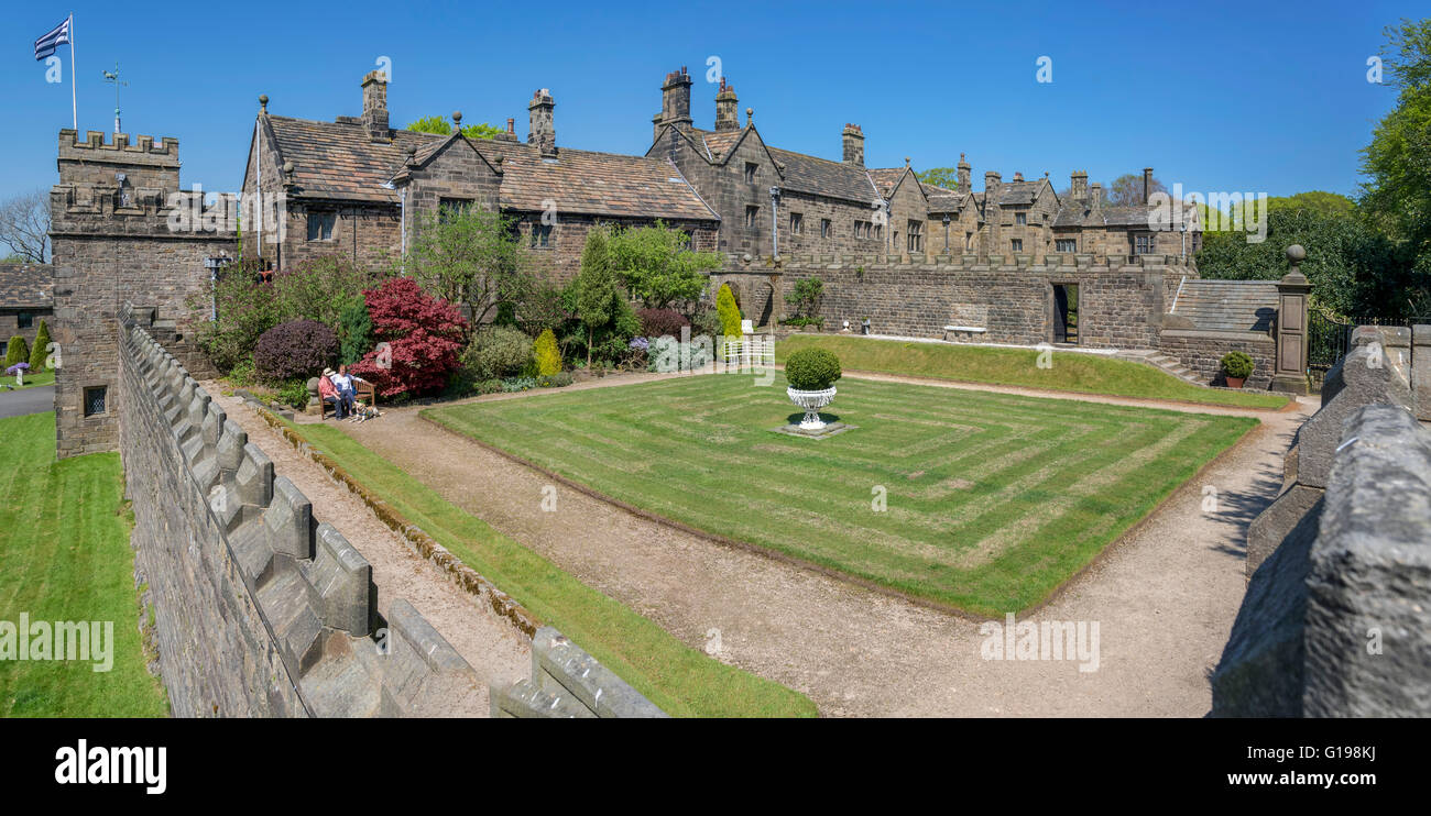 Hoghton Tower near Preston in Lancashire, North West England. Built in ...