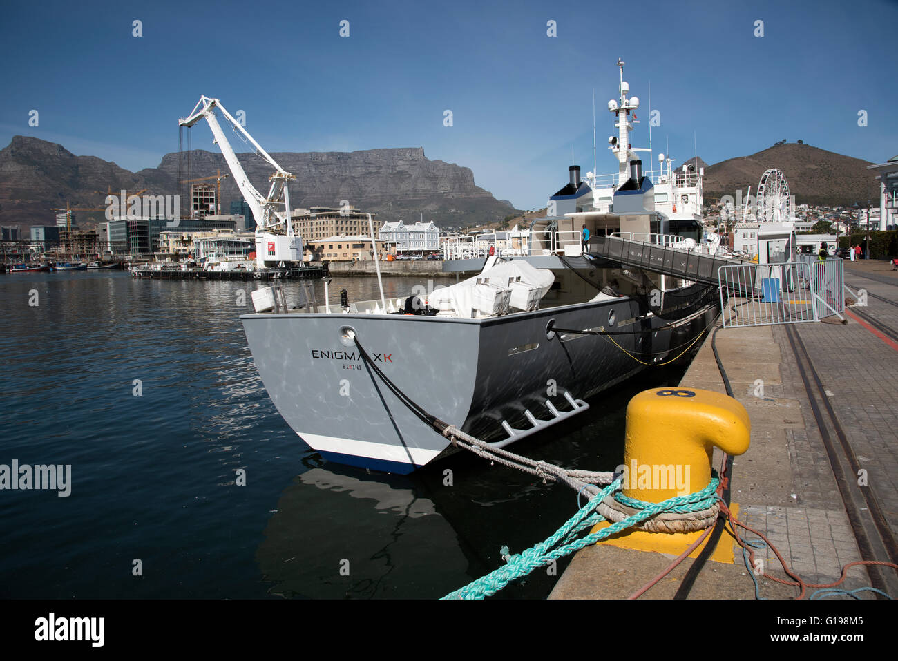 CAPE TOWN SOUTH AFRICA - APRIL 2016 - Luxury expedition yacht Enigma XK ...